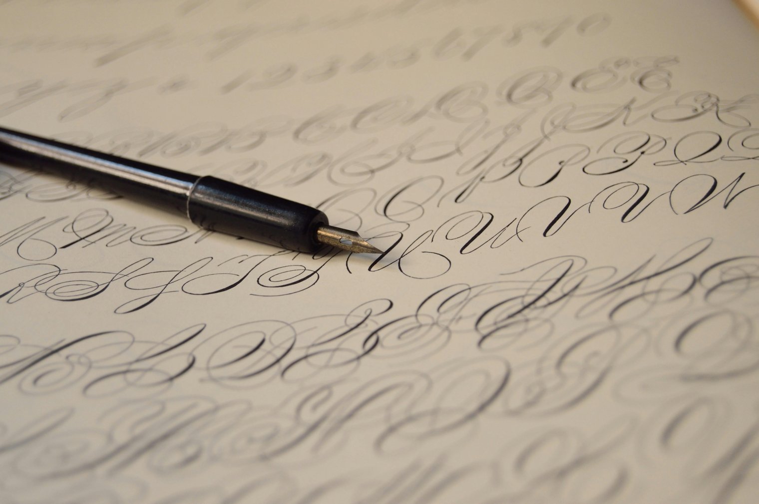 Doing Calligraphy with a Fountain Pen - A1OP